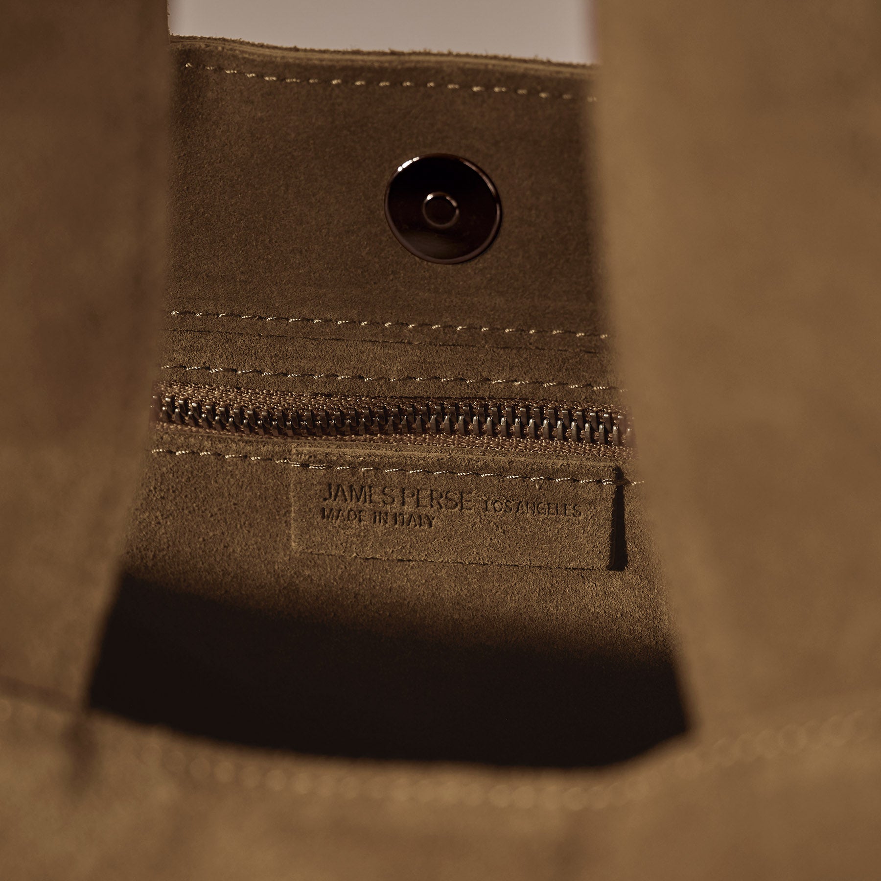Suede Tote Bag - String | James Perse Los Angeles