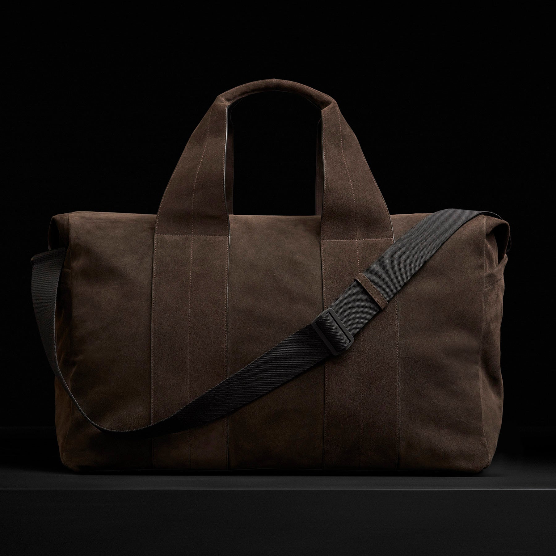 Suede Montecito Weekend Bag - Cafe | James Perse Los Angeles