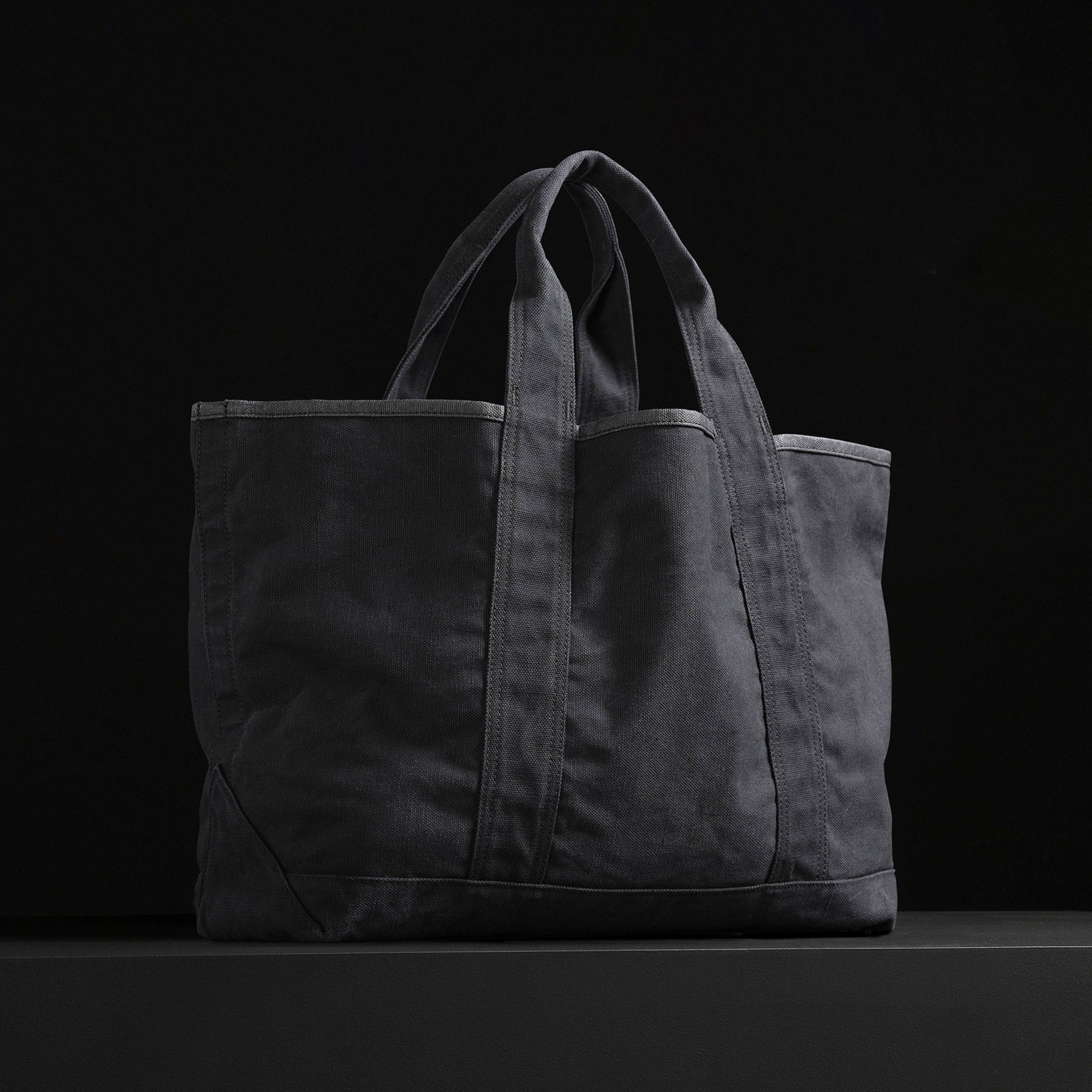 Small Canvas Tote - Black | James Perse Los Angeles
