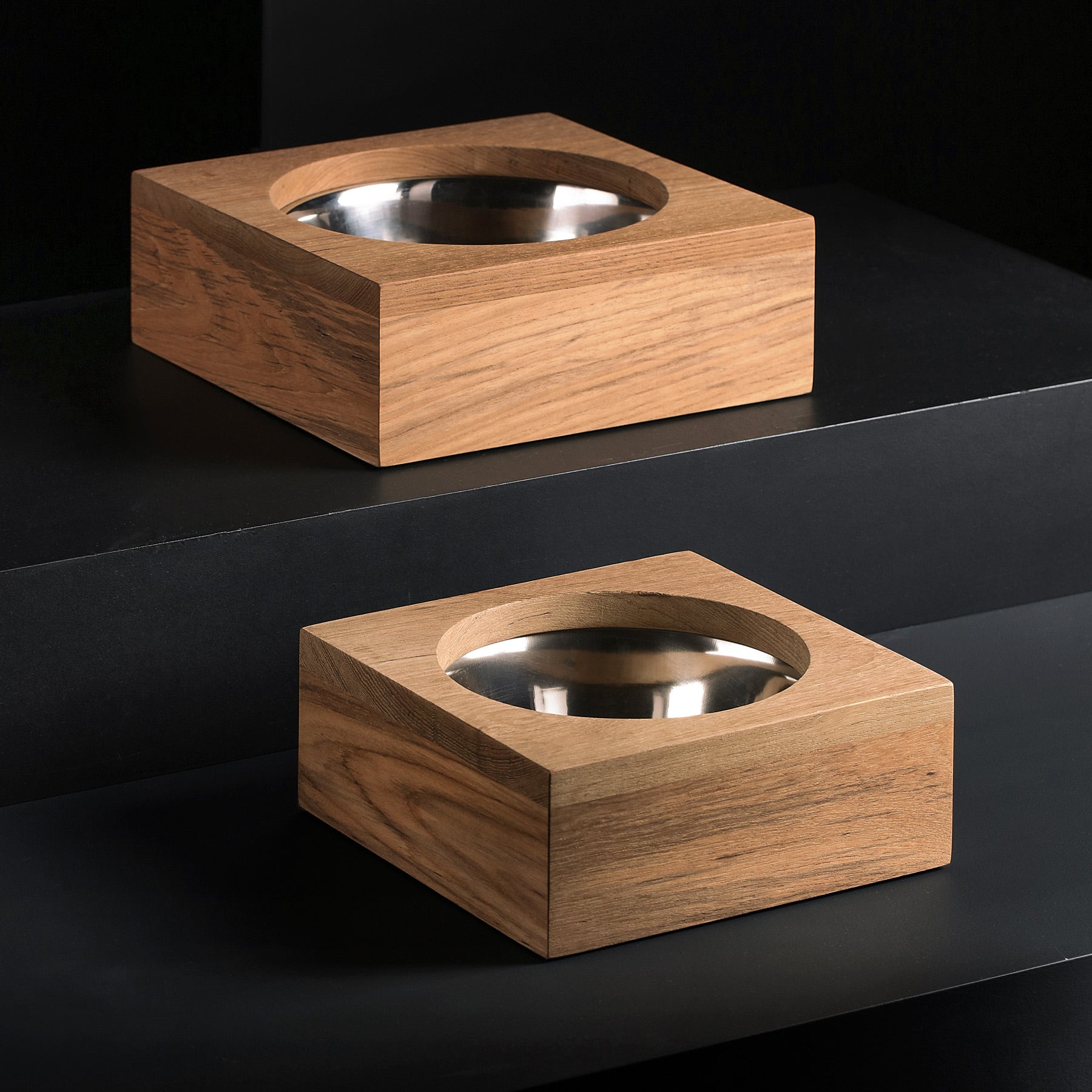 Teak Dog Bowl - Teak | James Perse Los Angeles