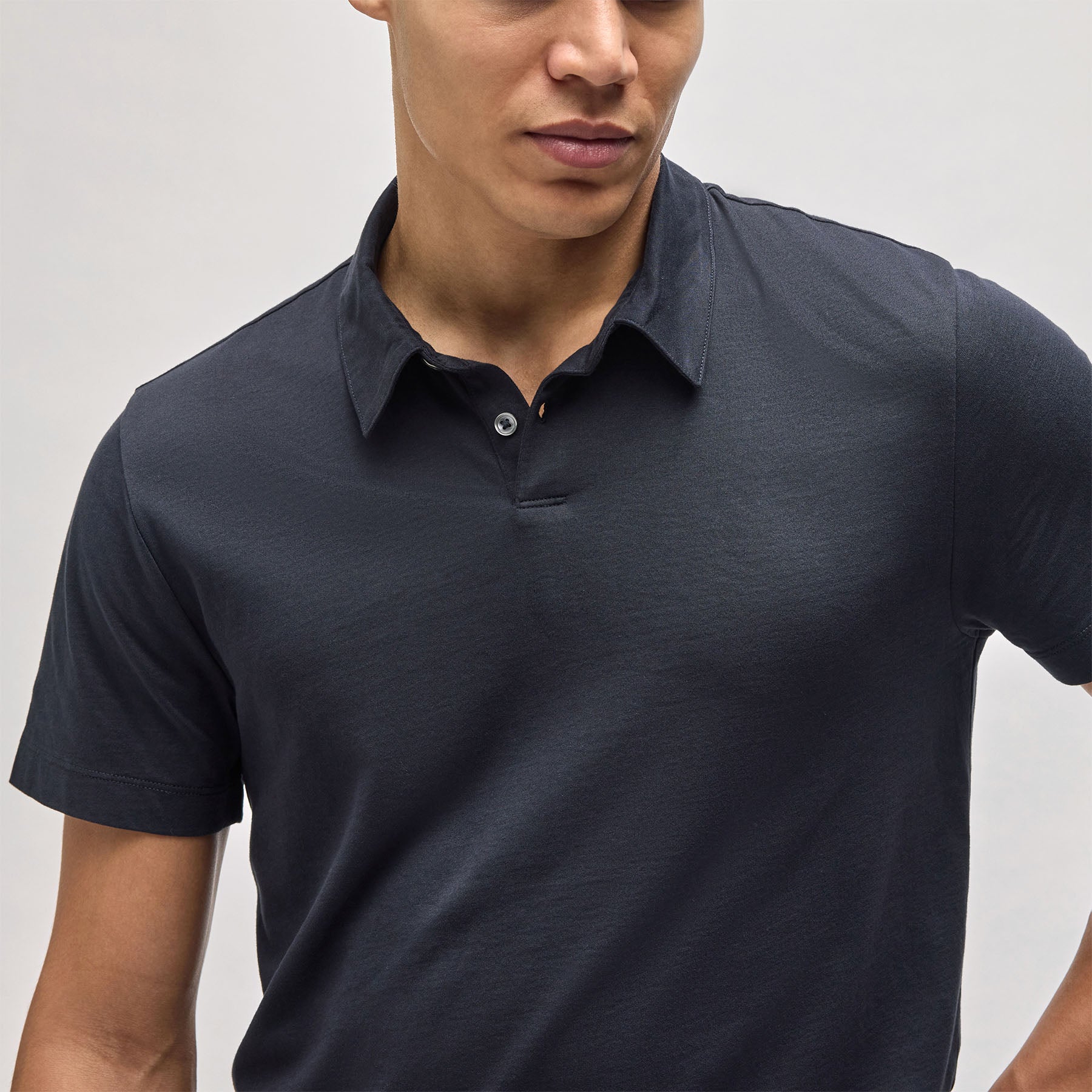 Brushed Lotus Polo - Deep | James Perse Los Angeles
