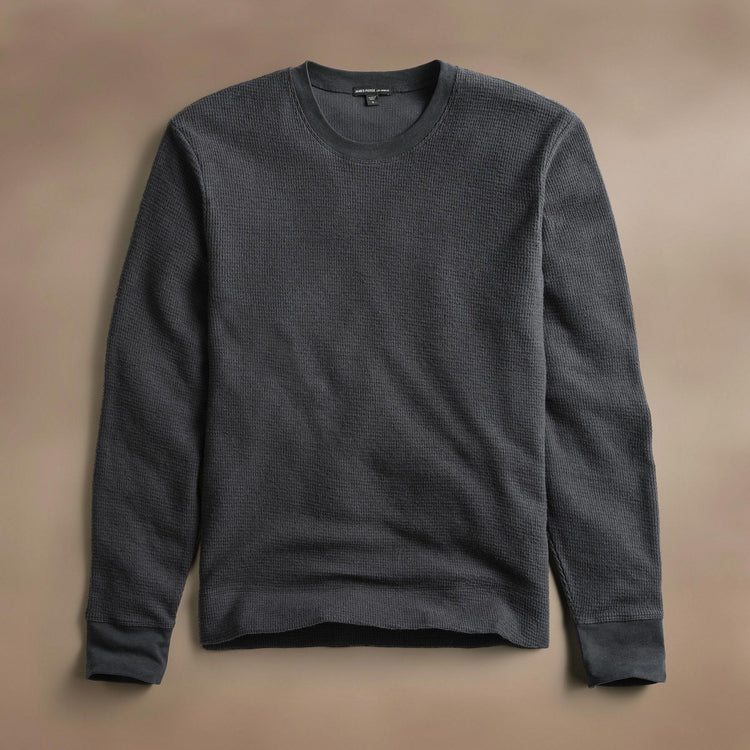 Brushed Thermal Crew Neck - Magma | James Perse Los Angeles