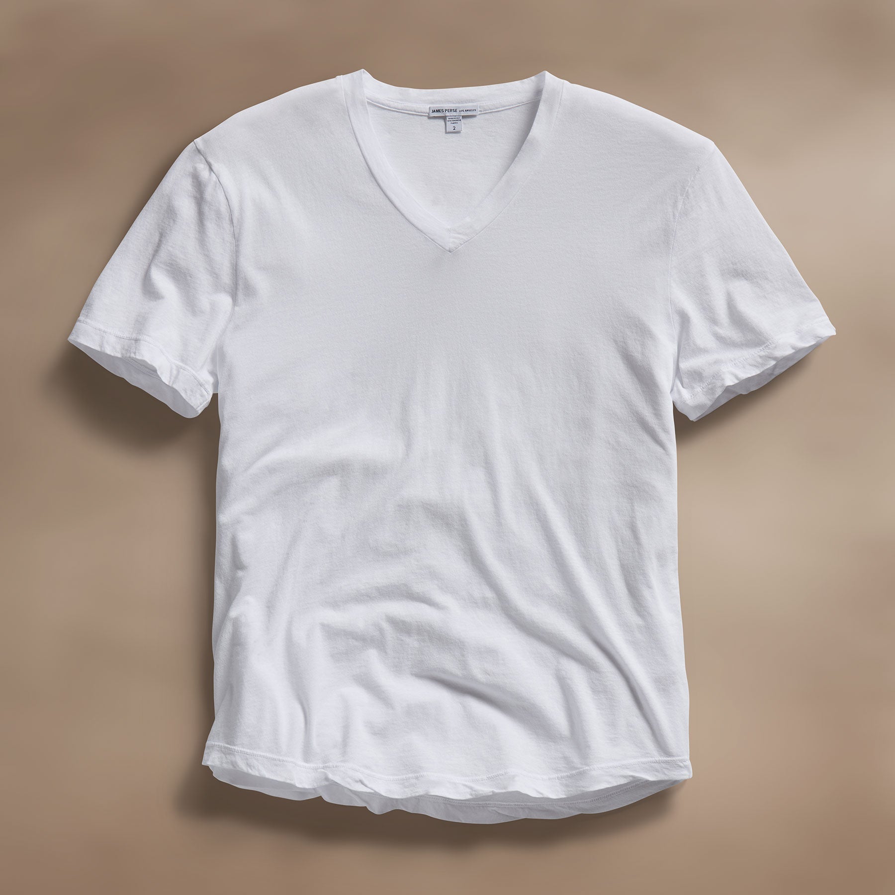 Clear Jersey V Neck - White | James Perse Los Angeles