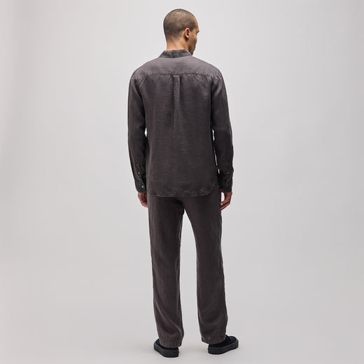 Lightweight Linen Shirt - Magma Pigment | James Perse Los Angeles