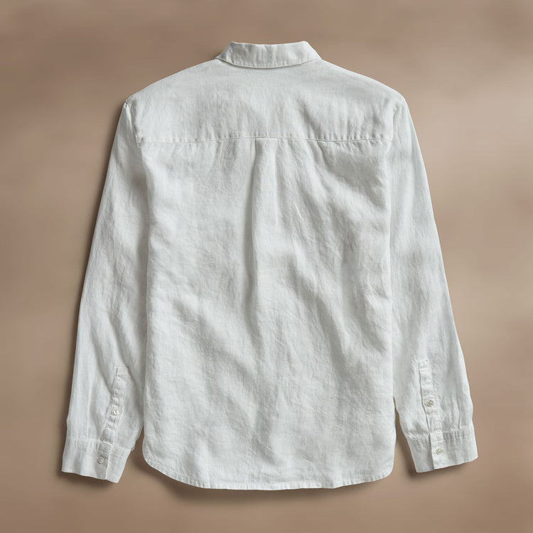 Lightweight Linen Shirt - White | James Perse Los Angeles