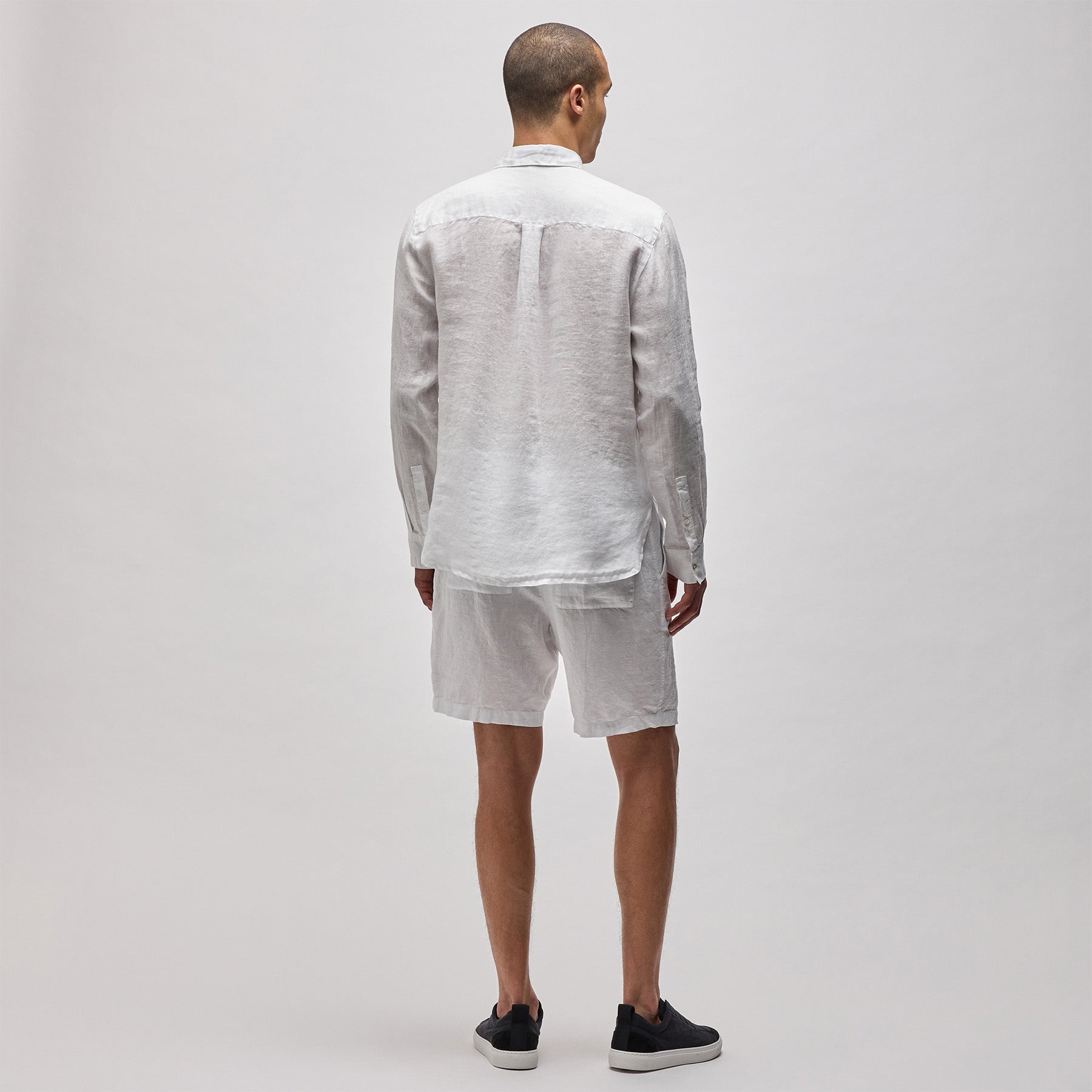 Lightweight Linen Shirt - White | James Perse Los Angeles