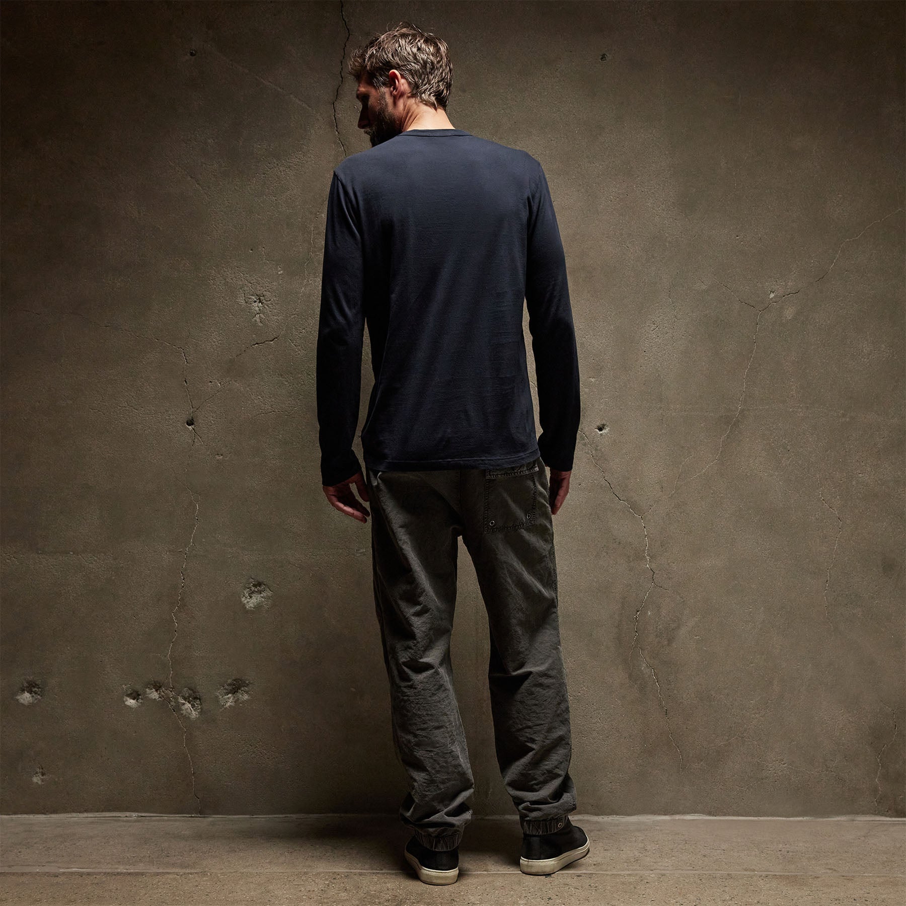 Long Sleeve Crew Neck - Deep | James Perse Los Angeles