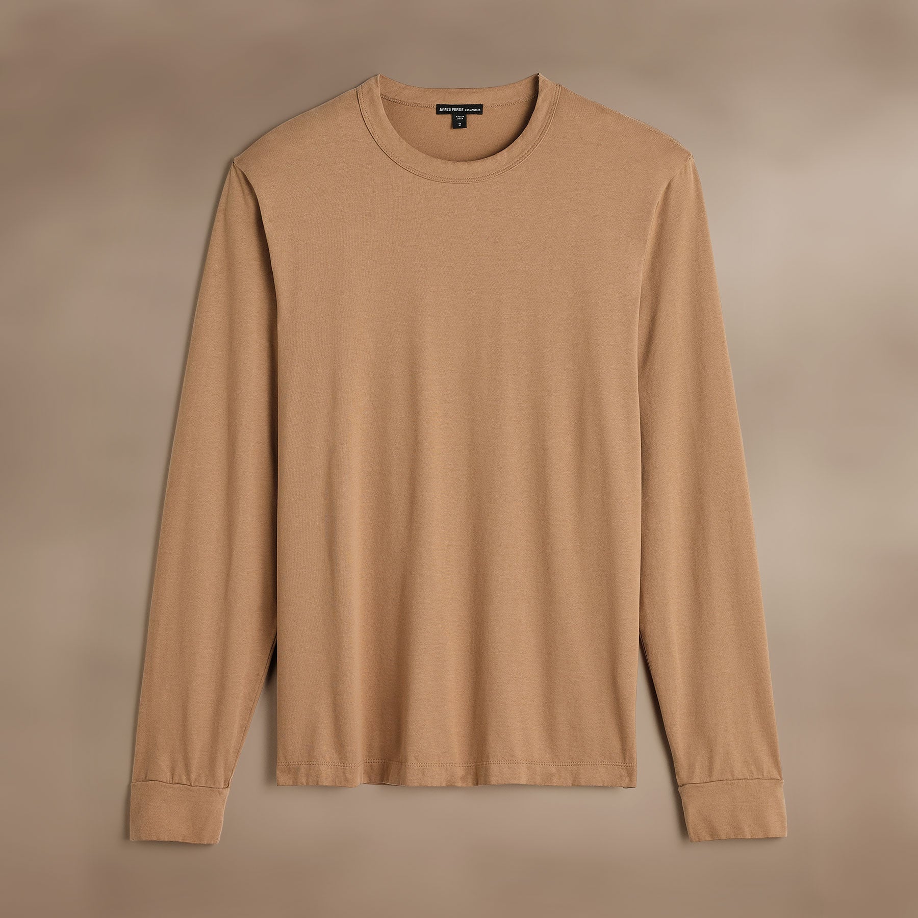 Heavy Luxe Jersey Long Sleeve - Camel | James Perse Los Angeles