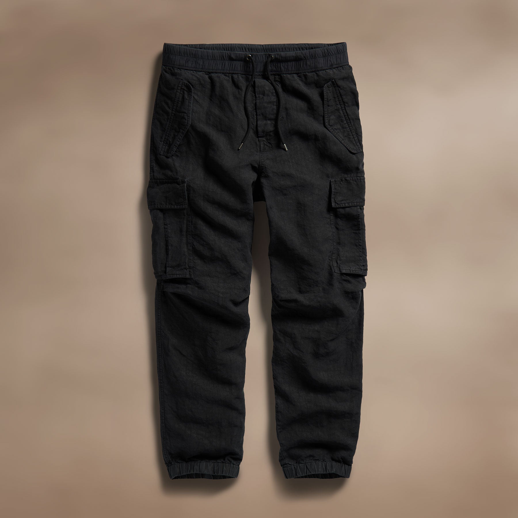 Textured Linen Flight Pant - Black | James Perse Los Angeles