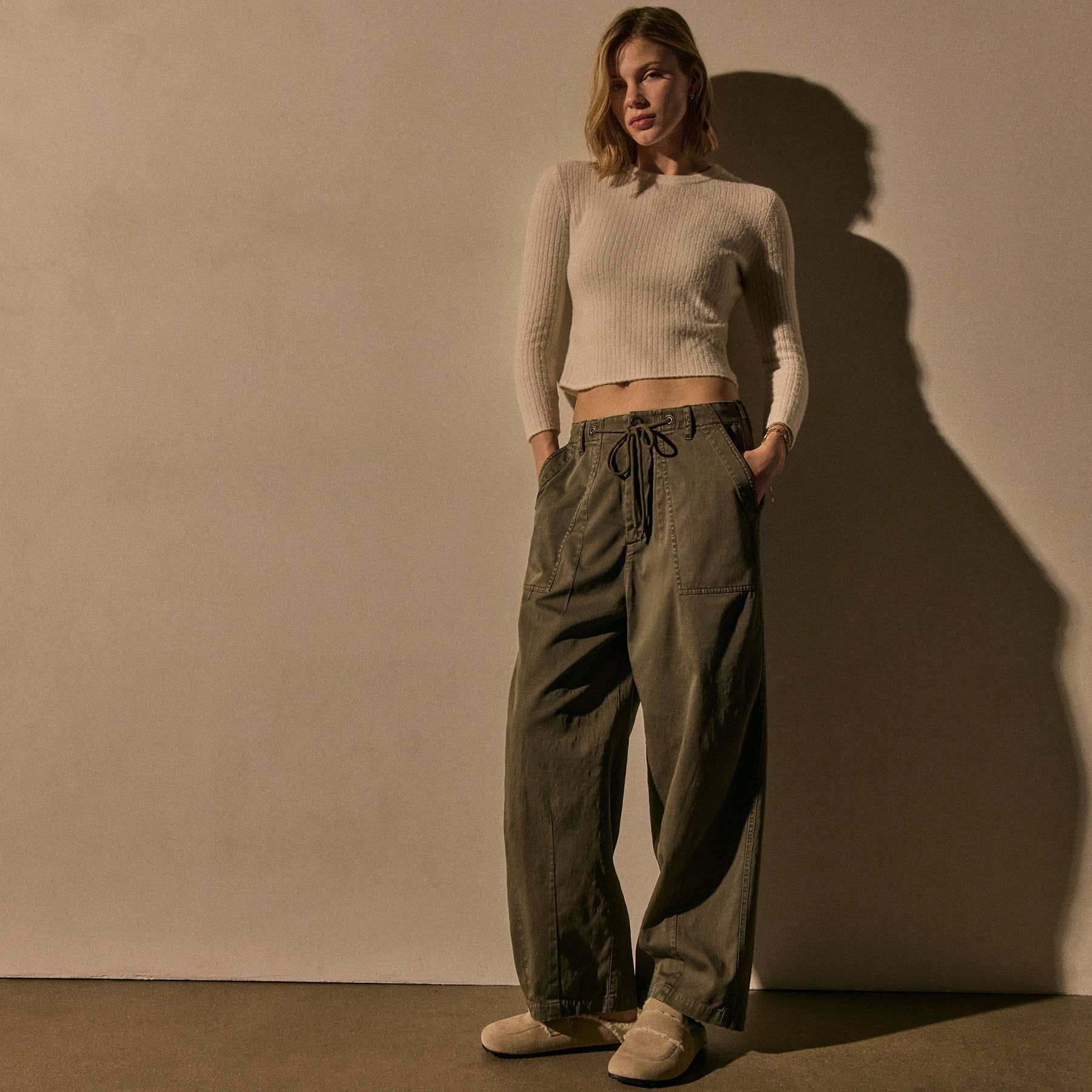 Oversized Surplus Pant - Birch Pigment | James Perse Los Angeles
