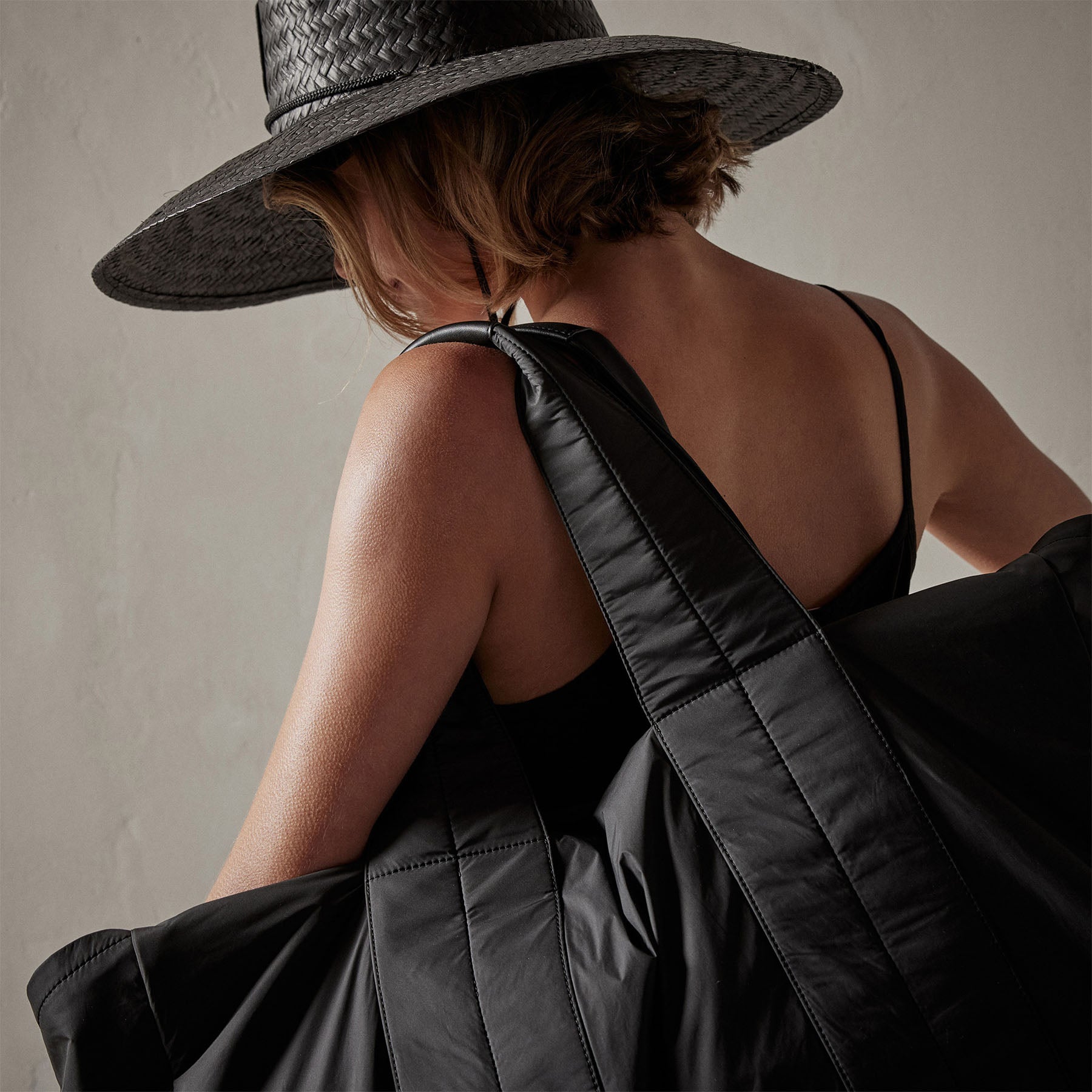 Montecito Nylon Weekend Bag - Black | James Perse Los Angeles
