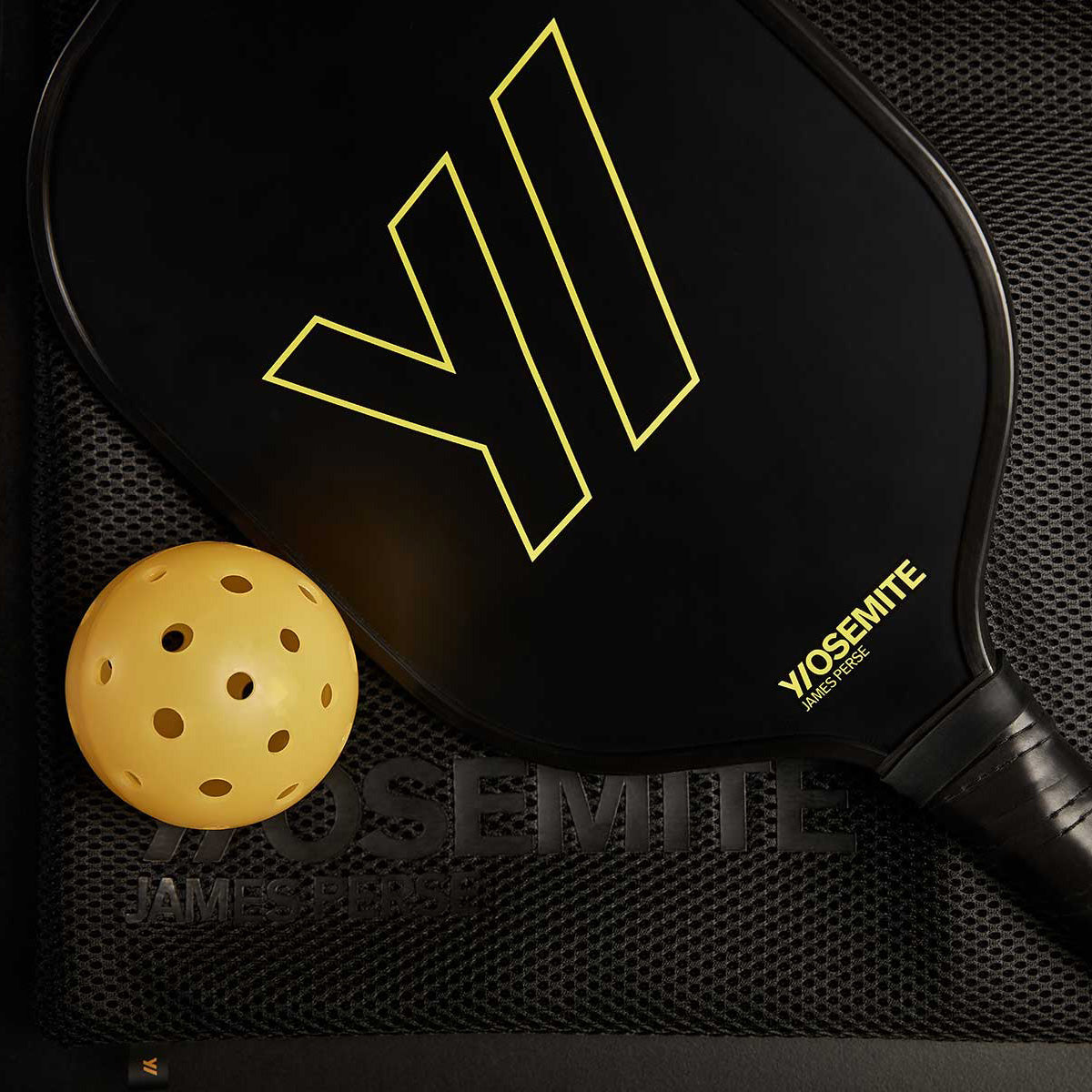 Pickleball Paddle Set with Mesh Bag - Black/Yellow | James Perse Los ...