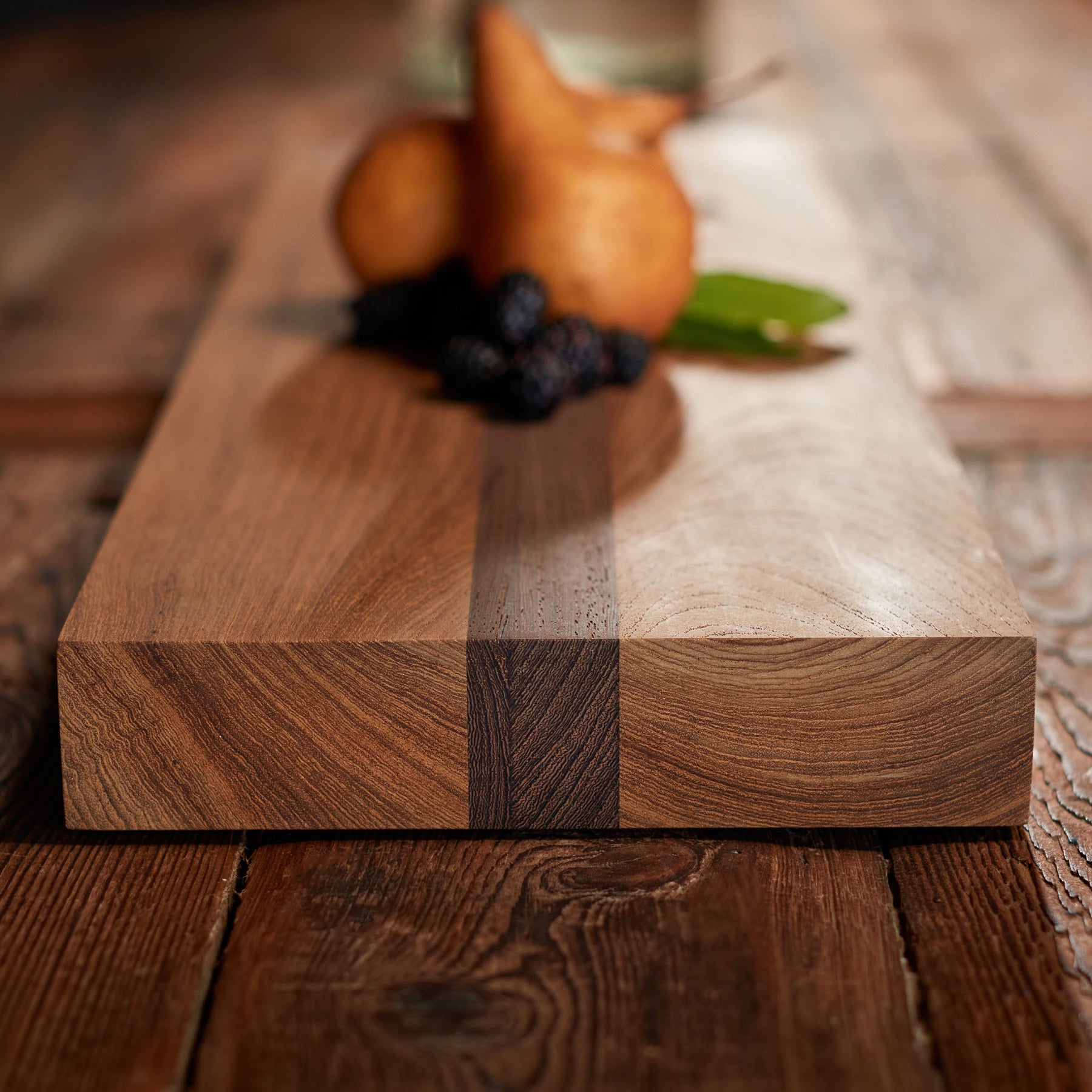 9X30In Teak Serving Board - Teak/Natural Finish with Single Stripe ...