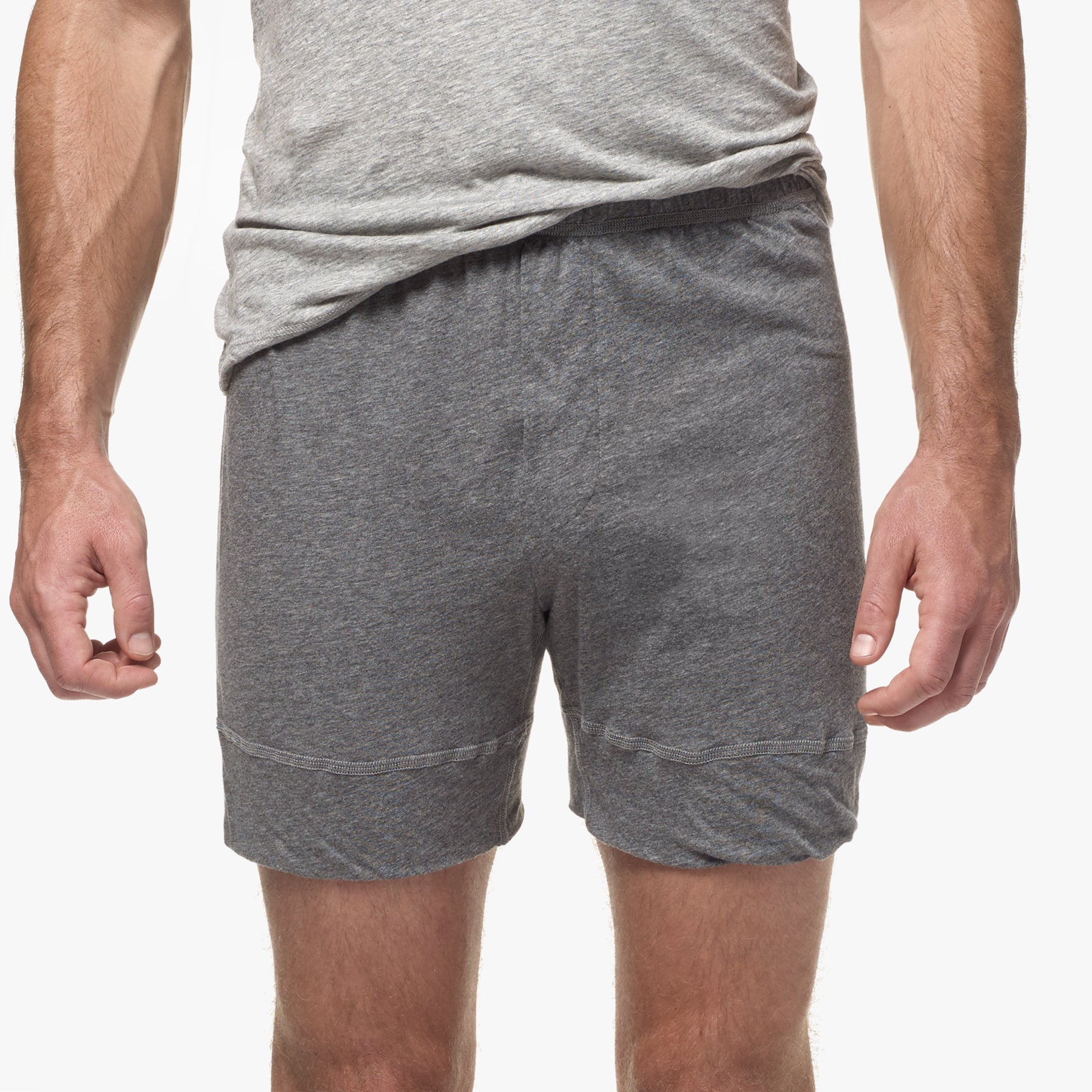 Boxer Short - Heather Charcoal | James Perse Los Angeles