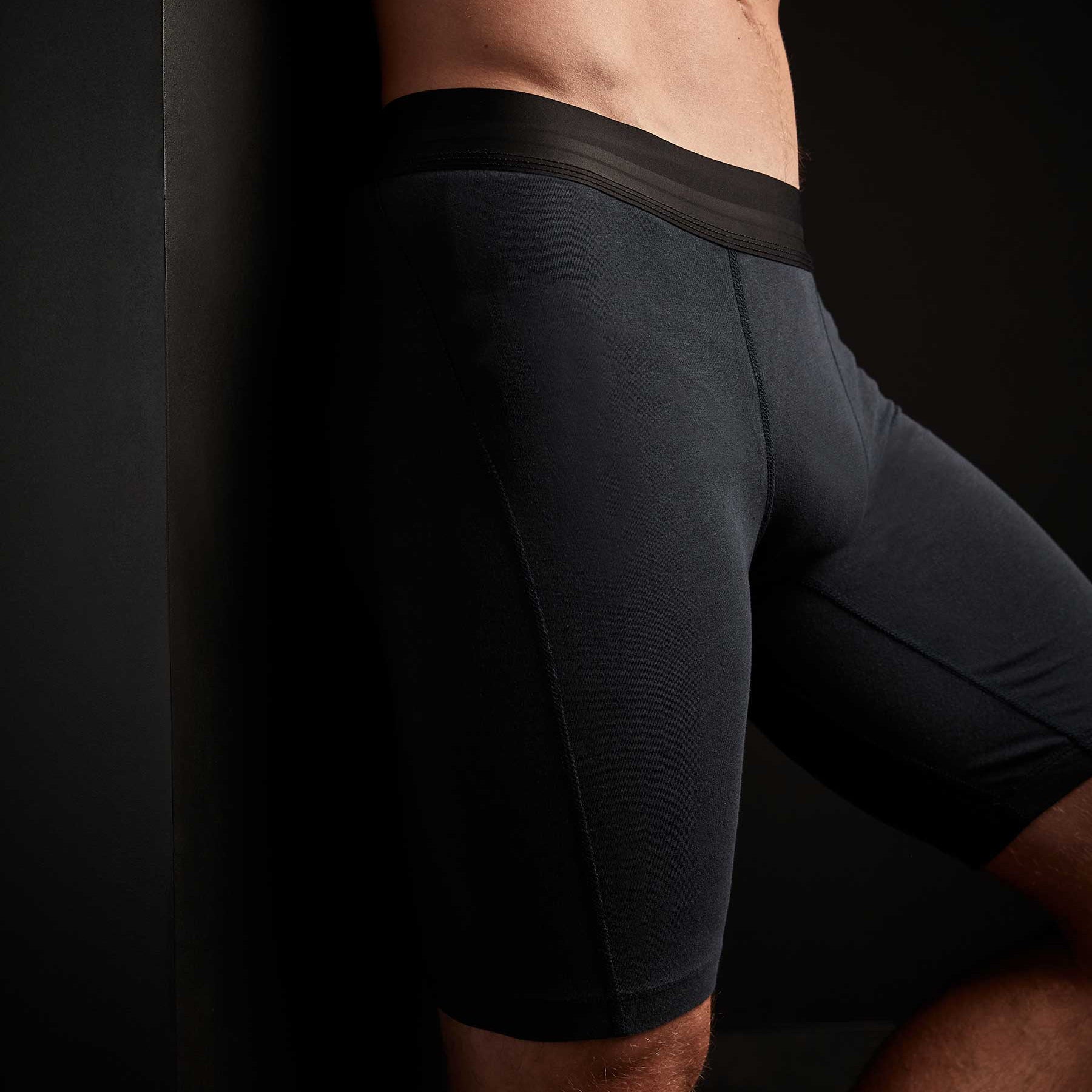 Elevated Lotus Sport Boxer Long - French Navy | James Perse Los Angeles